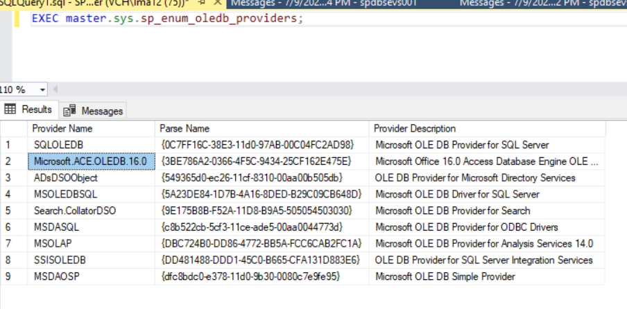 SSIS Package Execution Error - The requested OLE DB provider Microsoft.ACE.OLEDB.16.0 is not ...