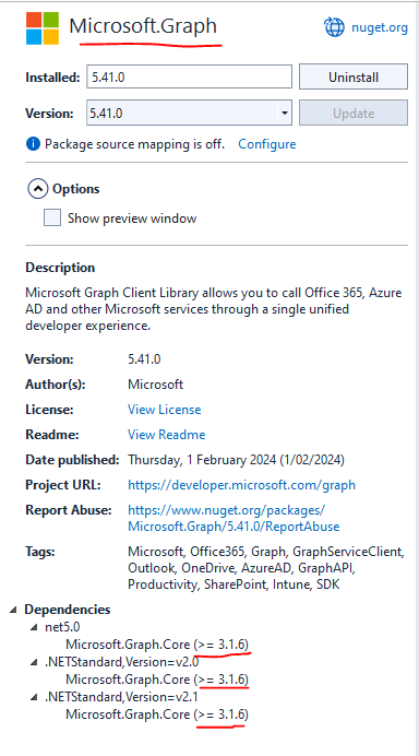 Mis à jour des librairies transitives vie nuget - Microsoft Q&A