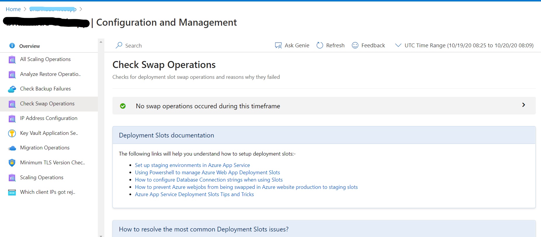 Azure App Service Swap Slot Not Working Microsoft Qanda