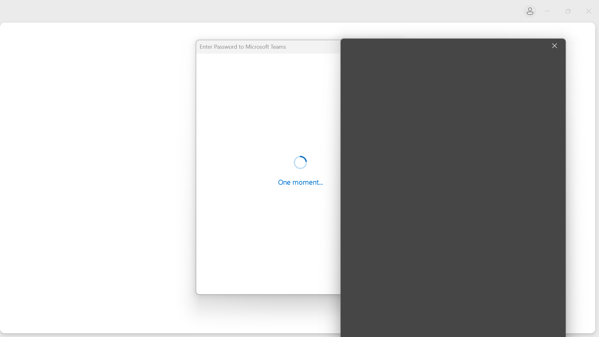 Windows Microsoft sign-in UI blank/gray — OneDrive works but Teams ...