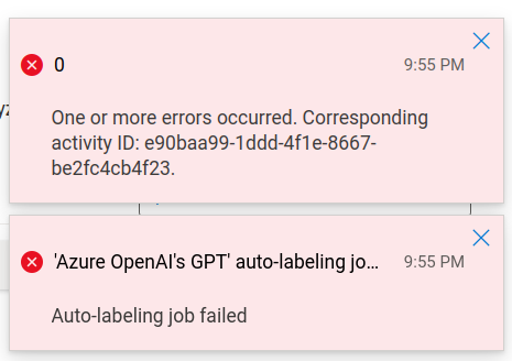 Azure Autolabeling of custom NER in Languade Studio not working ...