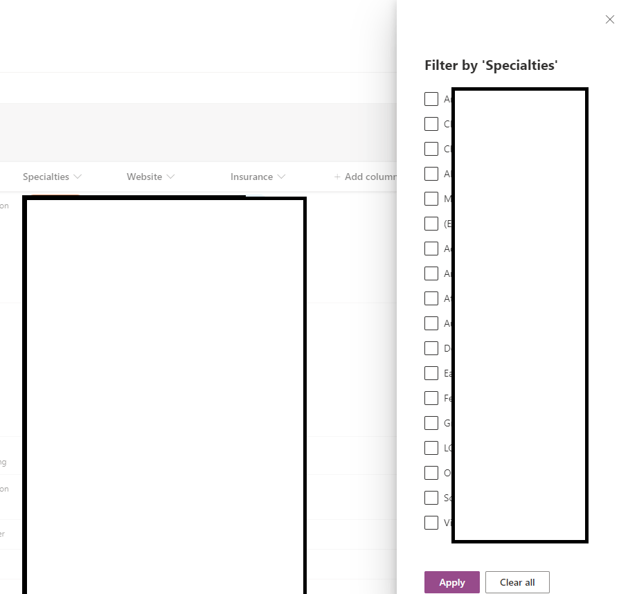 Microsoft Lists - Filtering on multiple selection choice fields ...