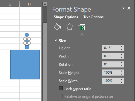 Excel Shape Size Issues - Keeps Changing Itself - Microsoft Q&A