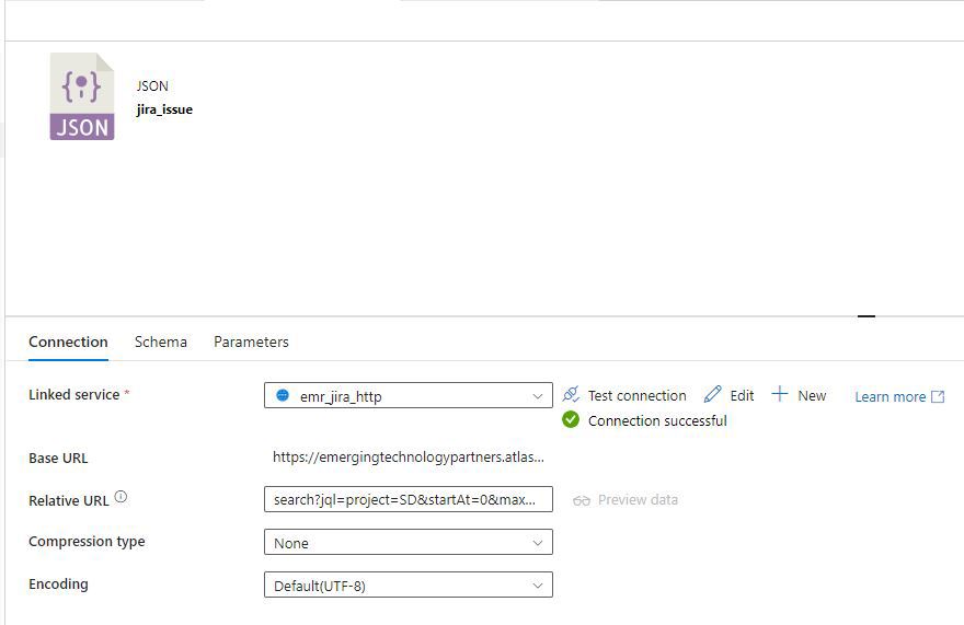 Trying to fetch Jira issues with Azure Data factory - Microsoft Q&A