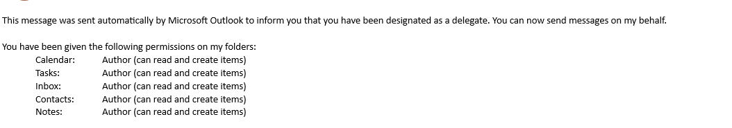 Access as a delegate - Microsoft Q&A