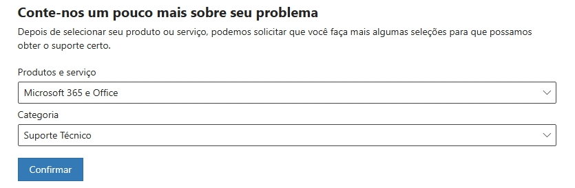 Como faço para entrar em contato com o suporte da Microsoft ...