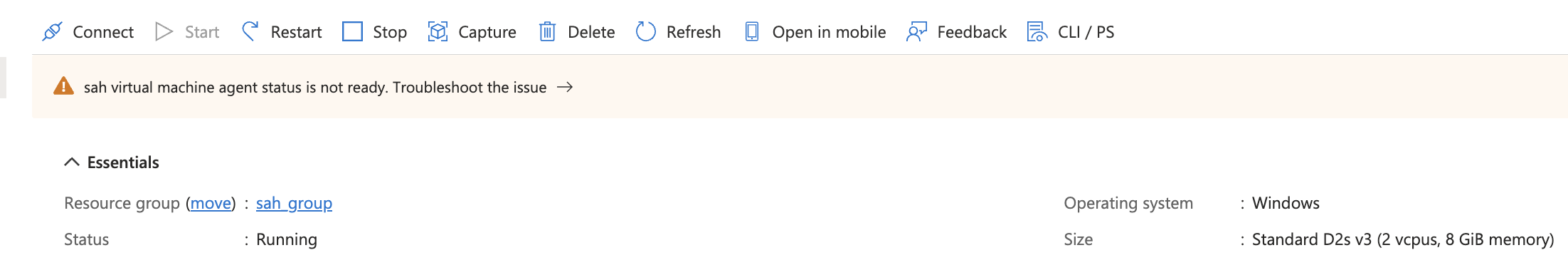 Virtual machine agent is not ready - Microsoft Q&A