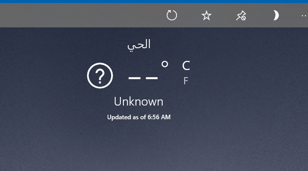 Weather App not working Windows 10! - Microsoft Q&A