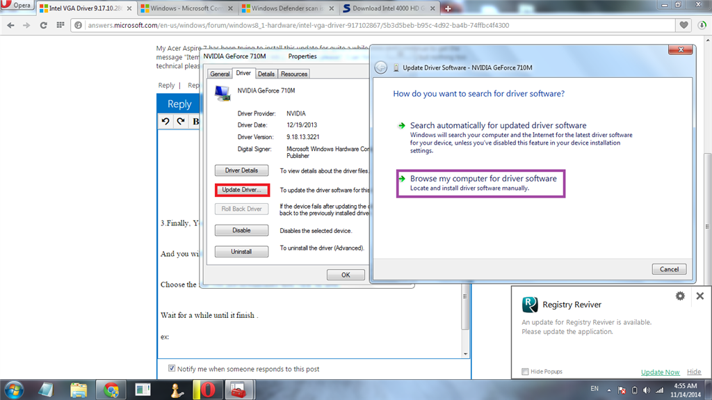 Intel VGA Driver 9.17.10.2867 - Microsoft Q&A