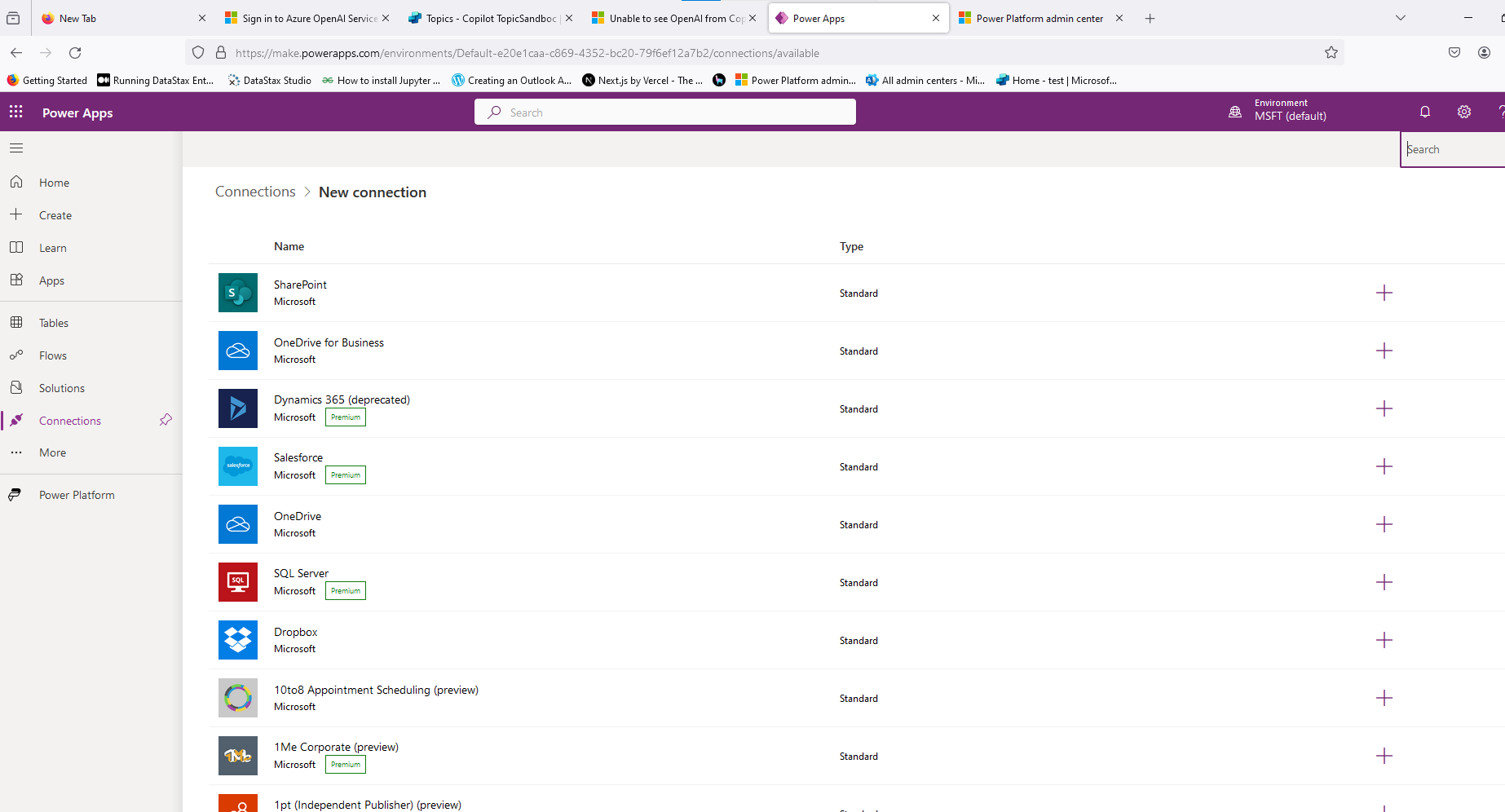 Unable to see OpenAI from Copilot/PWA bot - Microsoft Q&A