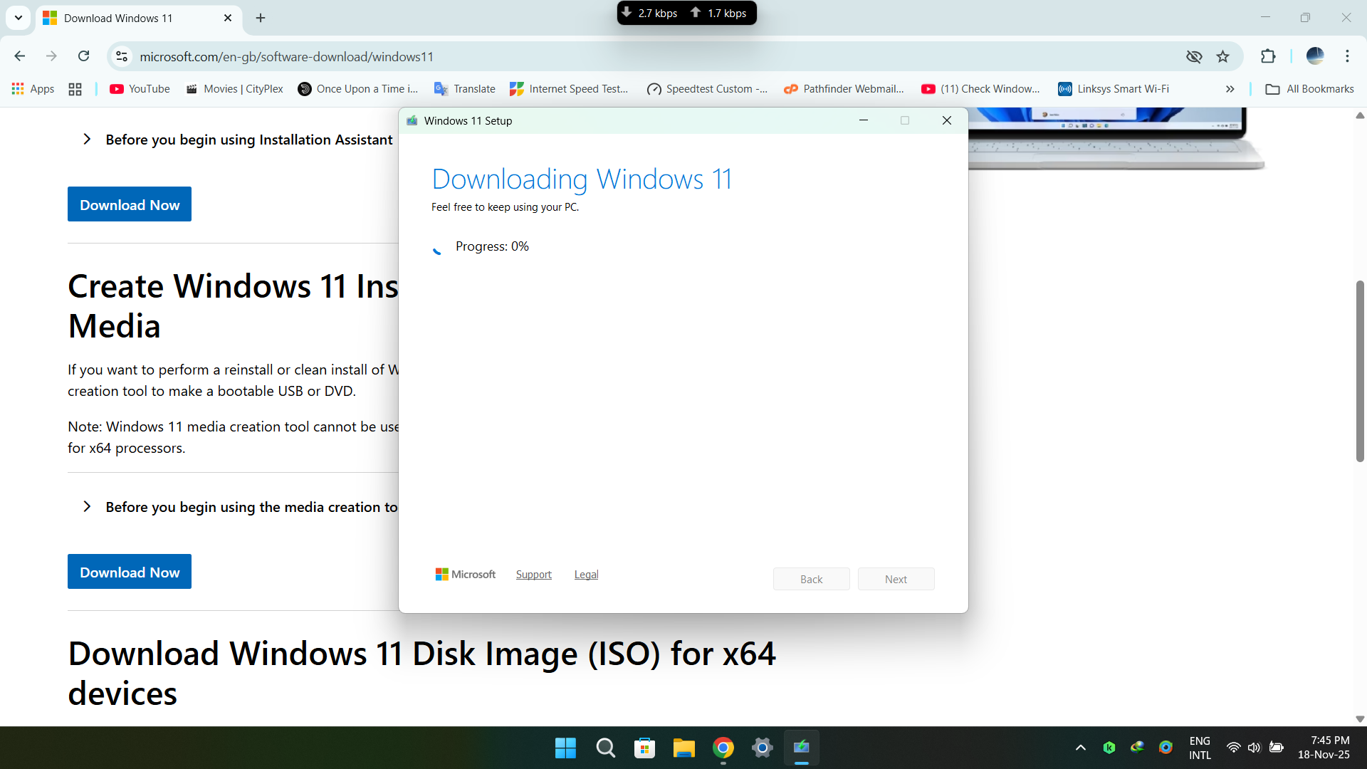 Media creation does not downloads windows 11, 25H2. - Microsoft Q&A