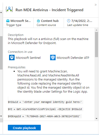 Script error when trying to deploy template Playbook in MS Sentinel - Microsoft Q&A