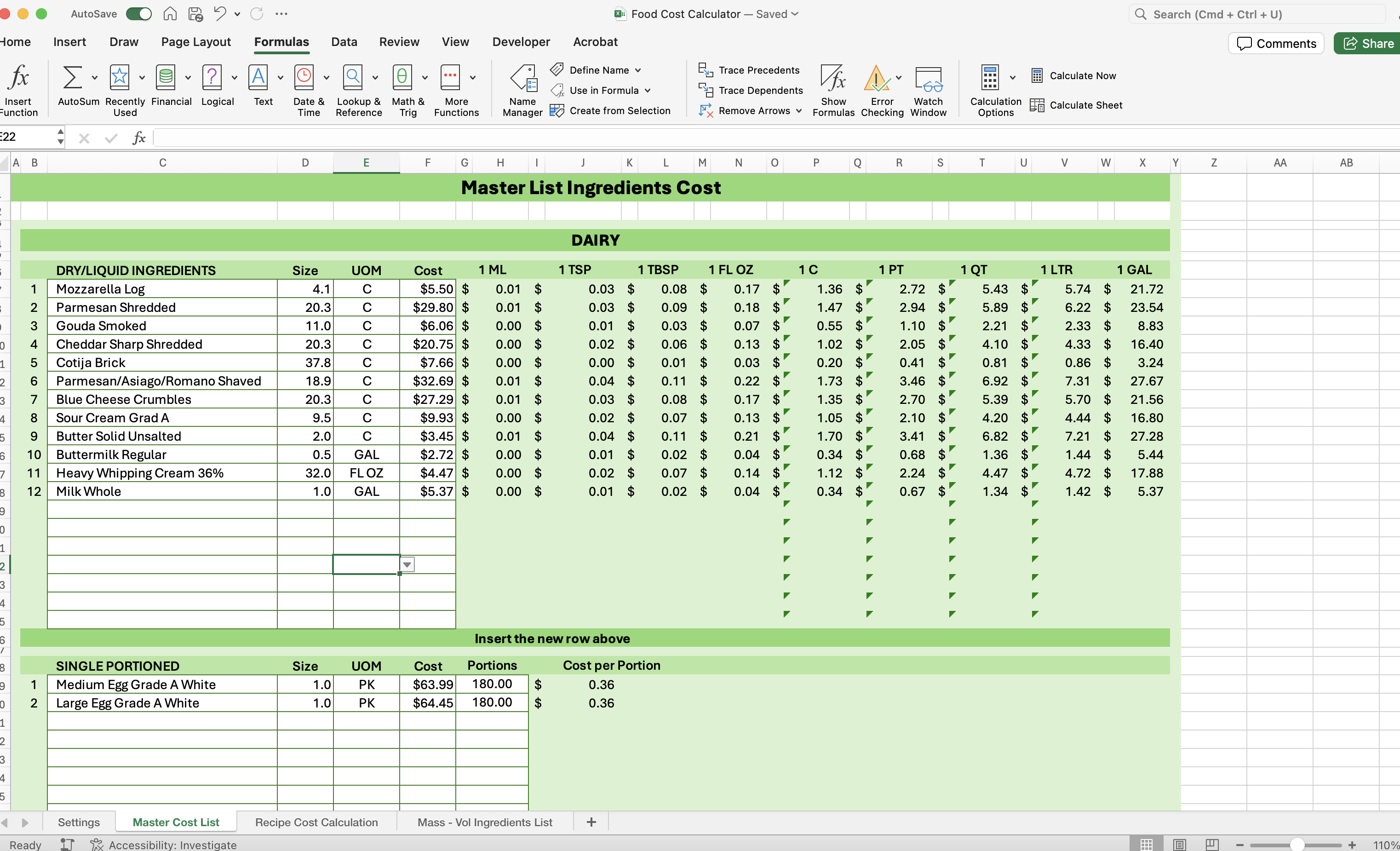 Formula is not calculating properly and I have tried fixing it multiple times. - Microsoft Q&A