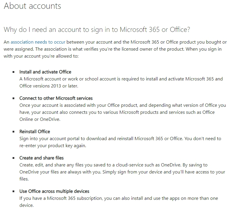 Sign In button on Office software - Microsoft Q&A