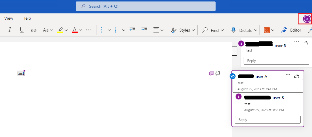 How can multiple external user comment on one word document via ...