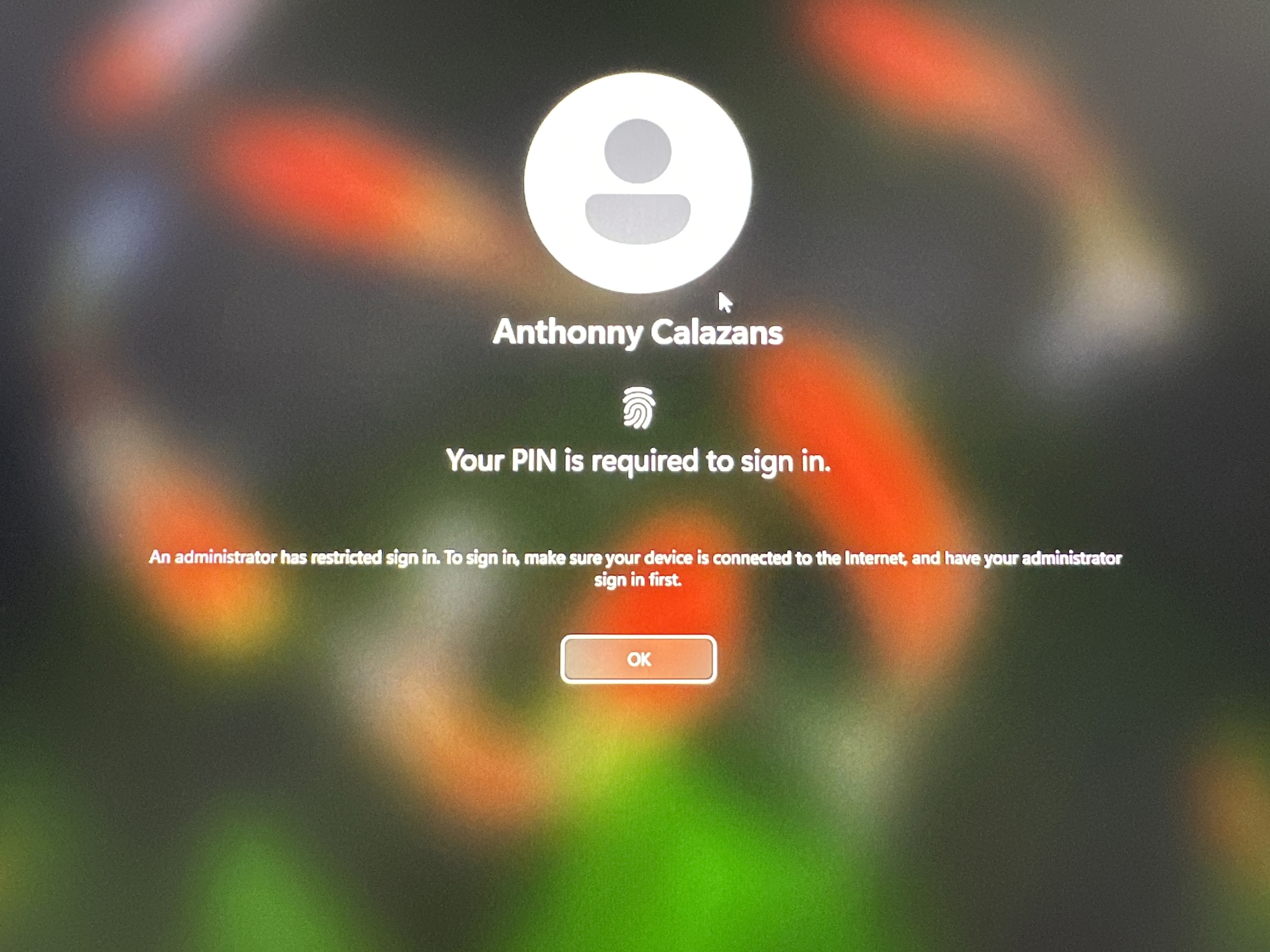 How to fix “An administrator has restricted sign in.” - Microsoft Q&A