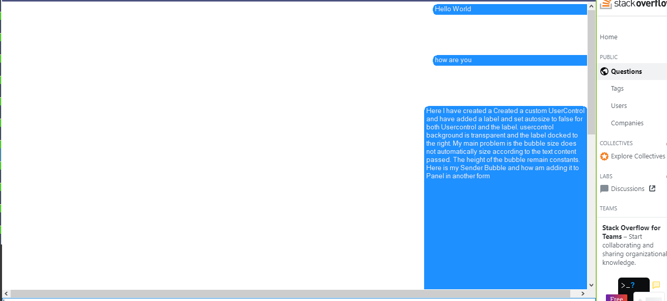Custom User Control Does not Auto Size - Microsoft Q&A