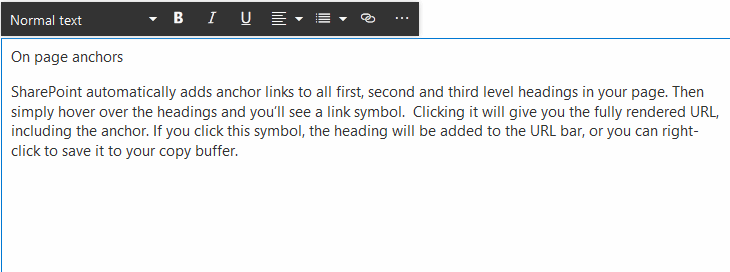 Anchors not showing - Microsoft Q&A