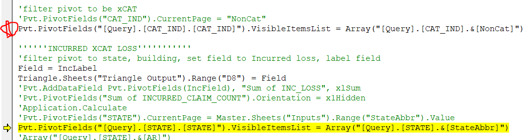 Unable to get PivotFields property of the PivotTable class - Microsoft Q&A