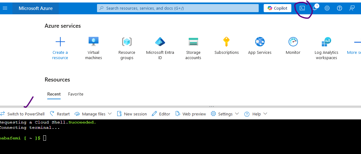 In azure power shell while creating new storage account it was showing ...