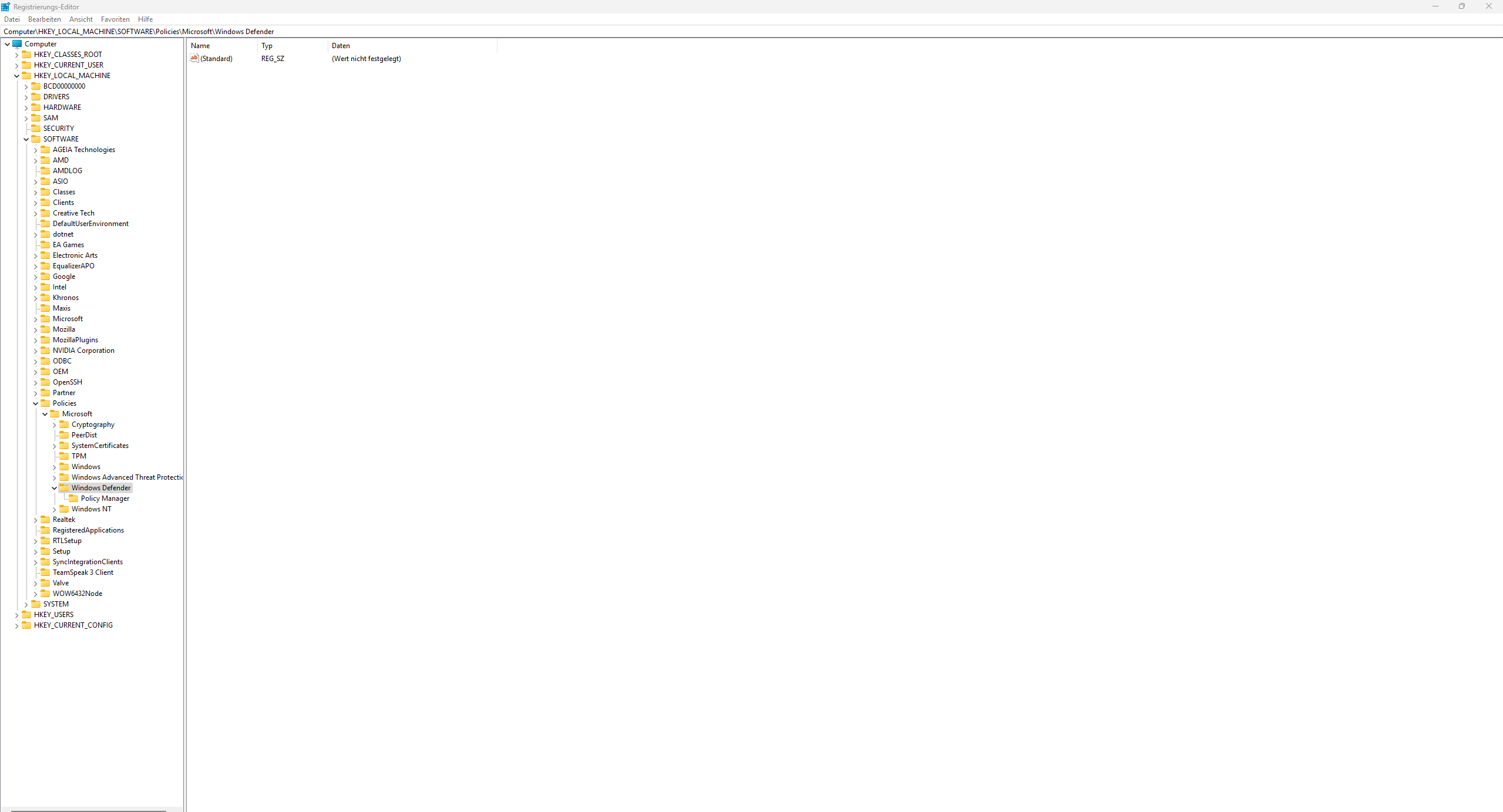 Windows Defender only shows white screen and the blue shield icon ...