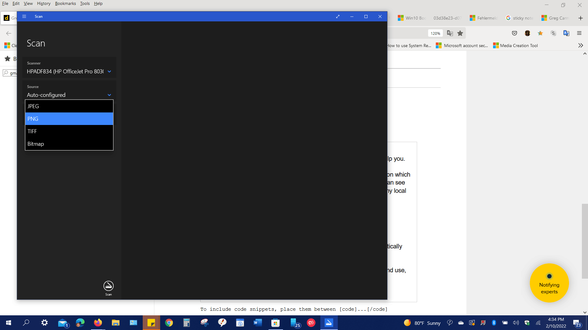 Why does the Free Current Windows Scan App from the Microsoft Store for ...