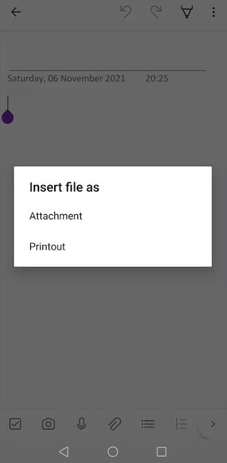How do I insert a pdf file in onenote on android? - Microsoft Q&A