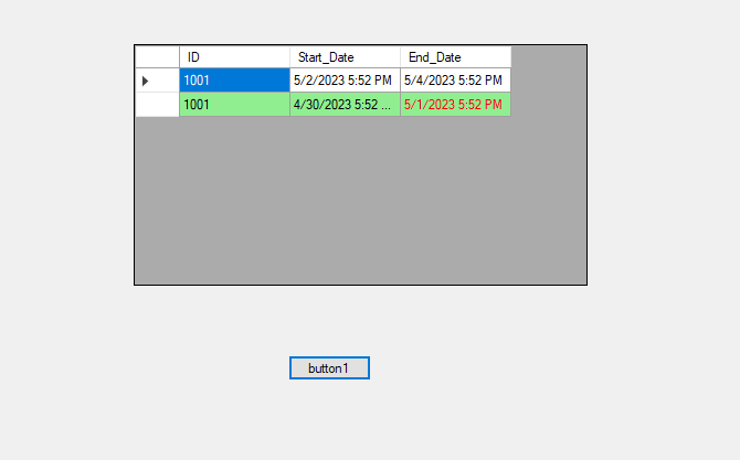 Change forecolor in datagridview where expire date - Microsoft Q&A