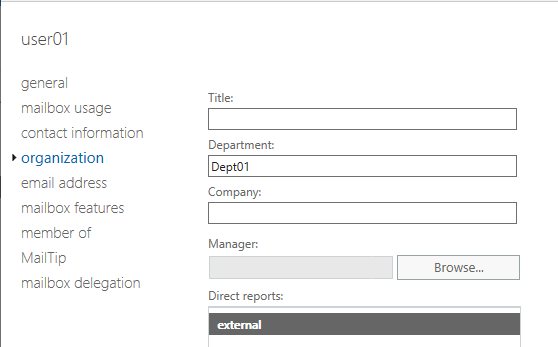 Office 365 contact object DirectReports view - Microsoft Q&A