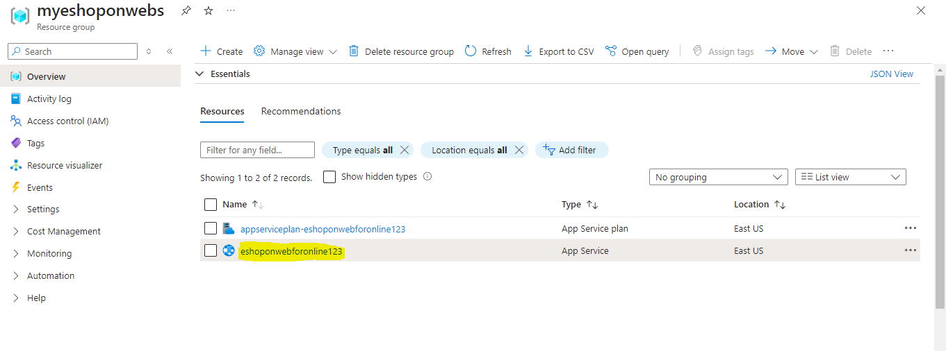 Implementing Github Actions For Ci Cd Not Publishing Eshoponweb App Tutorial Microsoft Qanda