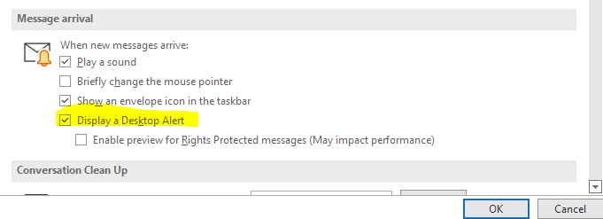 Outlook Notifications for Windows - Microsoft Q&A