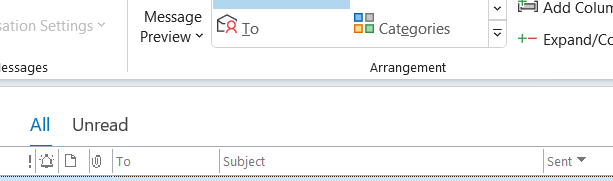 Outlook inbox view looks weird - how to make it the same as Sent ...