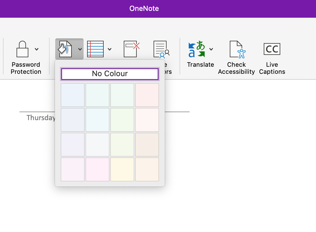 Mac - Onenote - Page Color to 'Black' - Microsoft Q&A