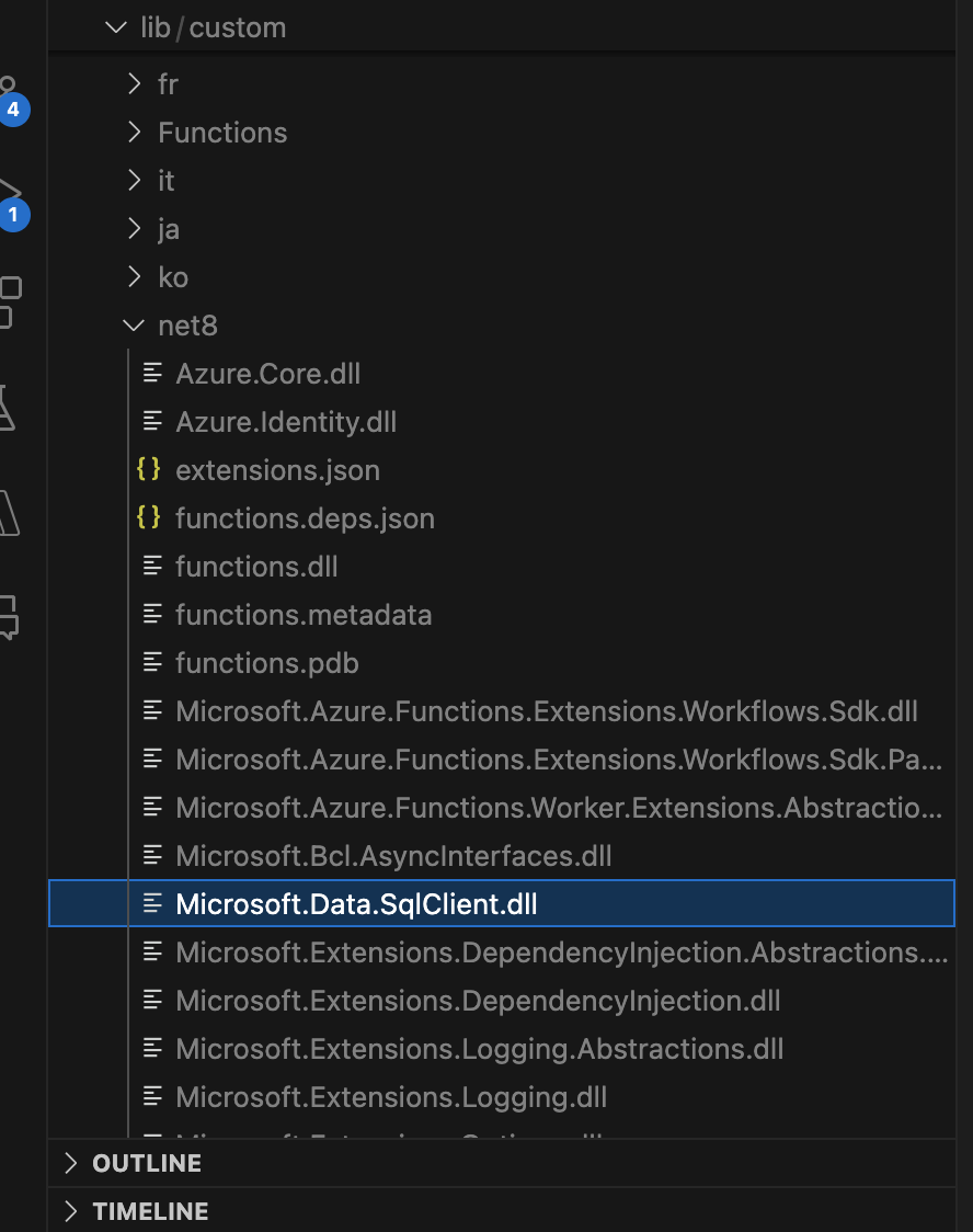 Azure logic app (standard) with custom code doesn't inlcude all dlls - Microsoft Q&A