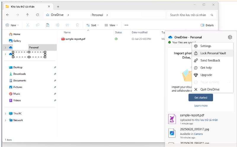 cannot open files from my Personal Vault in OneDrive online - Microsoft Q&A