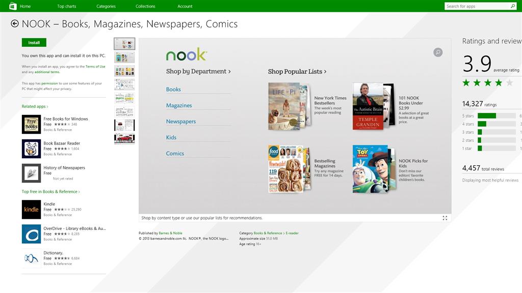Can't find Nook app - Microsoft Q&A