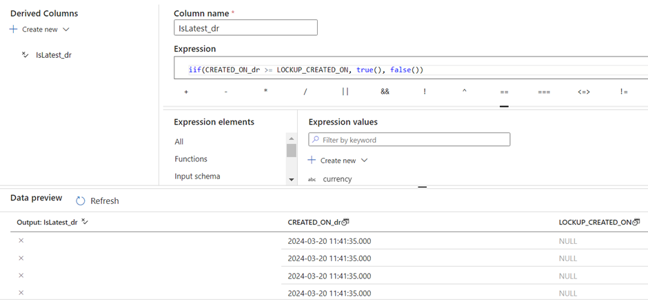 How to ignore the records by applying an auditing filed column condition using ADF Data Flows ...