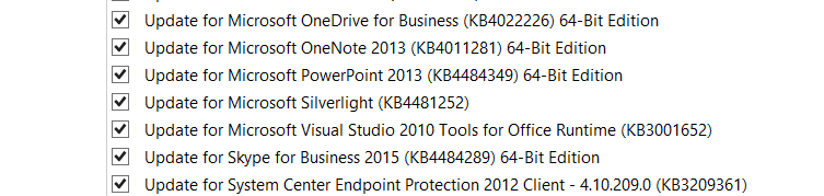 SharePoint Server Windows Updates - Microsoft Office / Other Products ...
