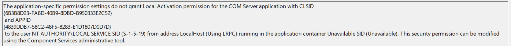 Issues with DCOM - Microsoft Q&A
