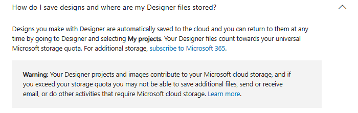 Question: How to Save My Projects from Microsoft Designer? - Microsoft Q&A