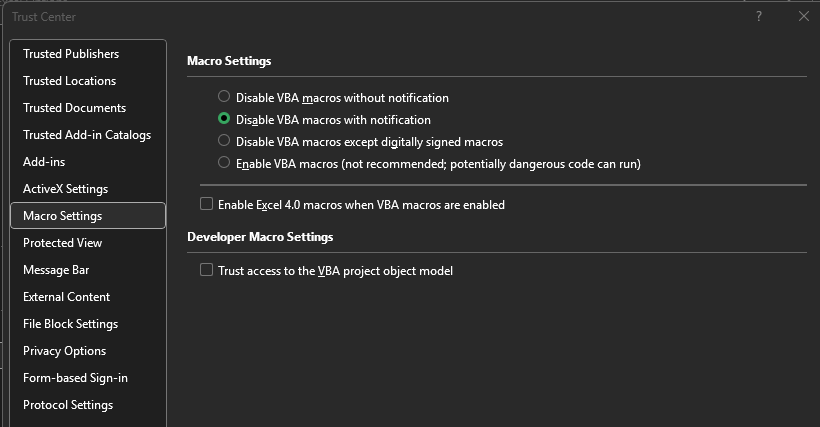 Excel: How do I enable macros on my workbook (I have tried everything ...