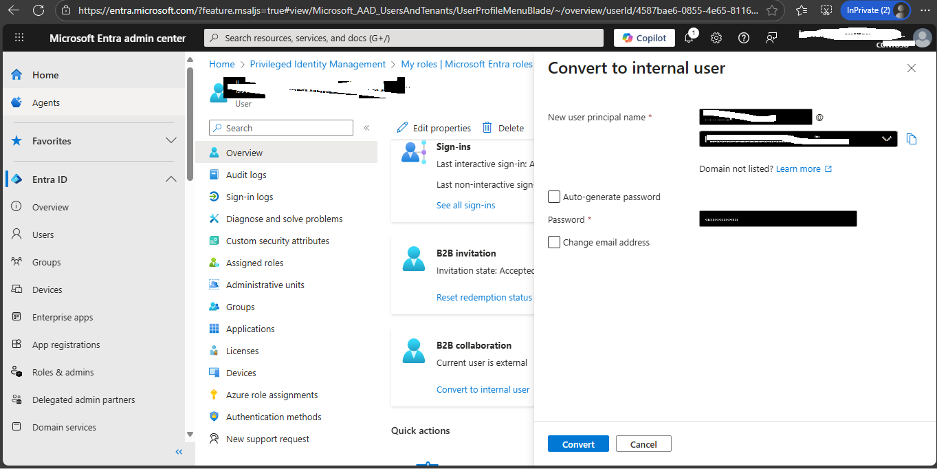 Locked Out After Converting Only Azure AD Guest User (Myself) to ...