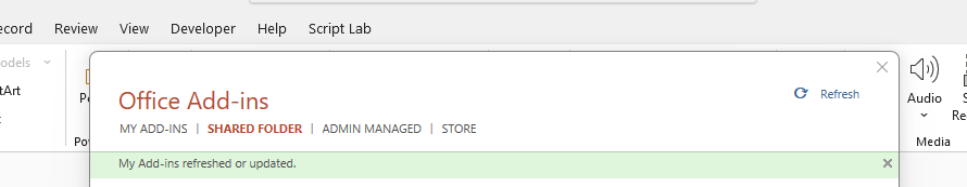 Can an Office Add-in be displayed in multiple Office tabs? - Microsoft Q&A