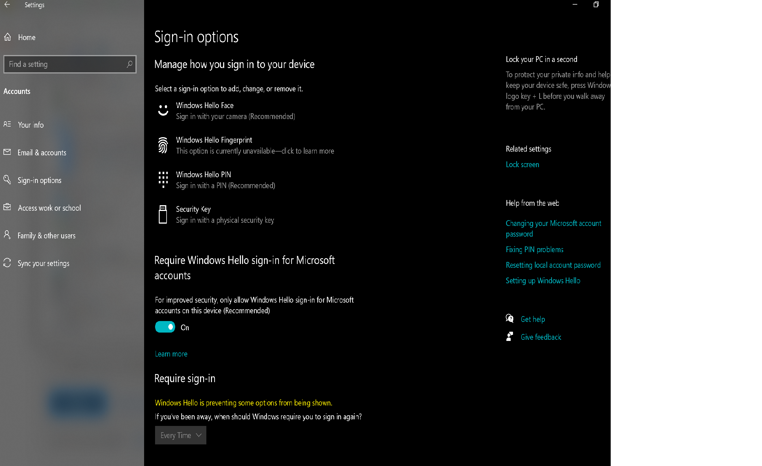 Windows Hello Face Software Driver Fails - Microsoft Q&A