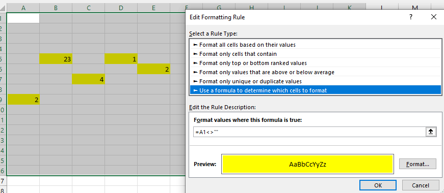 Excel cells change fill color without conditional formating or data ...