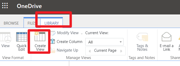 'Create View' option missing from classic OneDrive - Microsoft Q&A