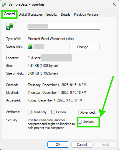 how to unlock untrusted source macro - Microsoft Q&A
