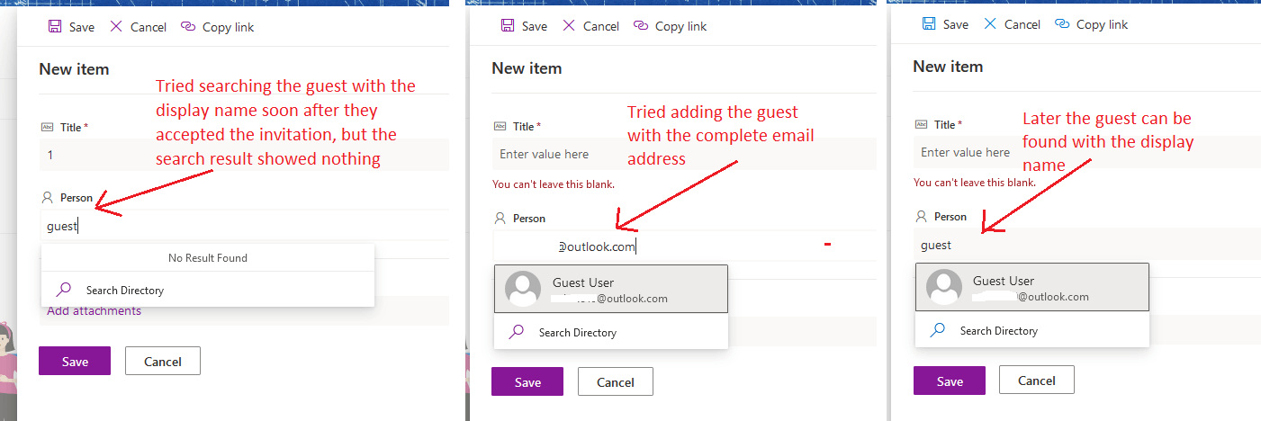 Sharepoint List Person or Group Column Will Not Populate with Guest Users - Microsoft Q&A