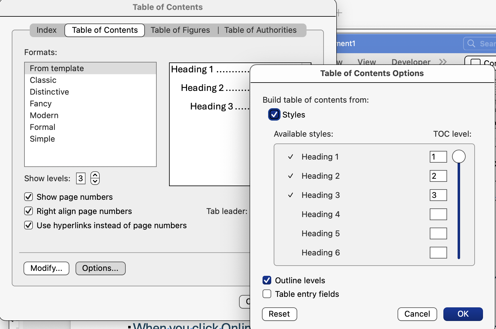 How do I exclude specific heading styles from word table of contents ...