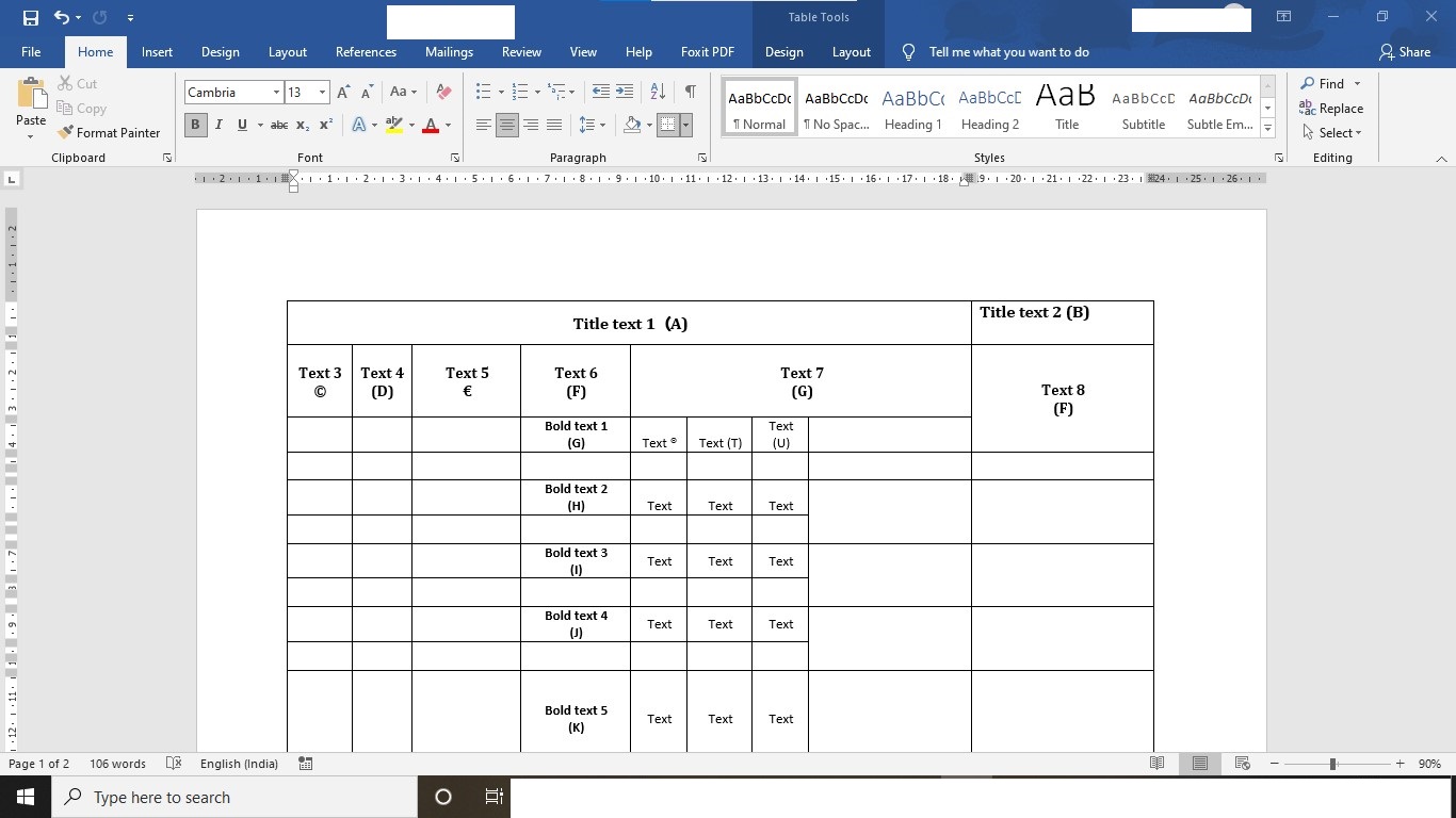 bring a table in one page - Microsoft Q&A